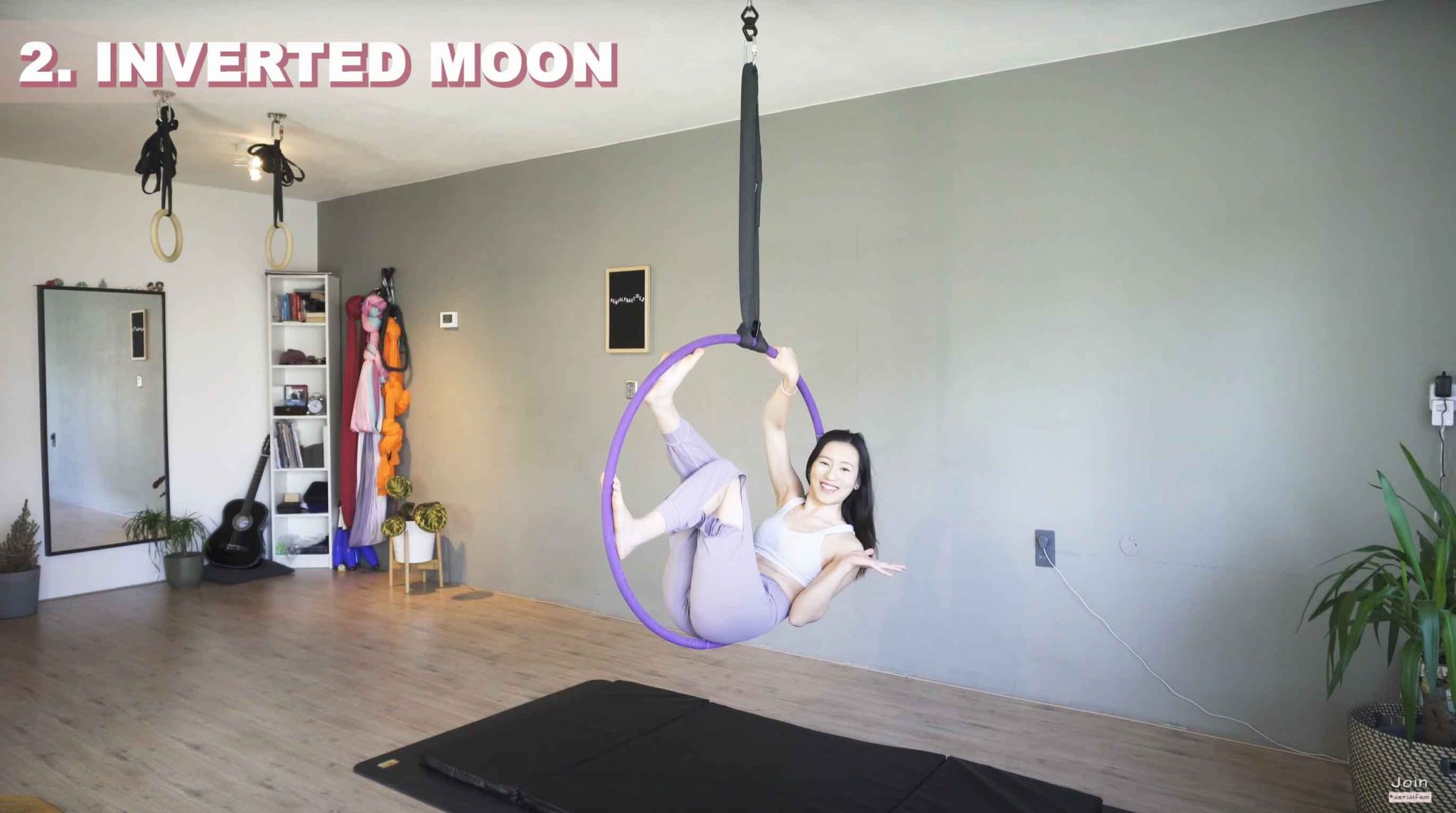 Intermediate Inverted Moon Pose Tutorial in 8 Simple Steps - Aerial ...